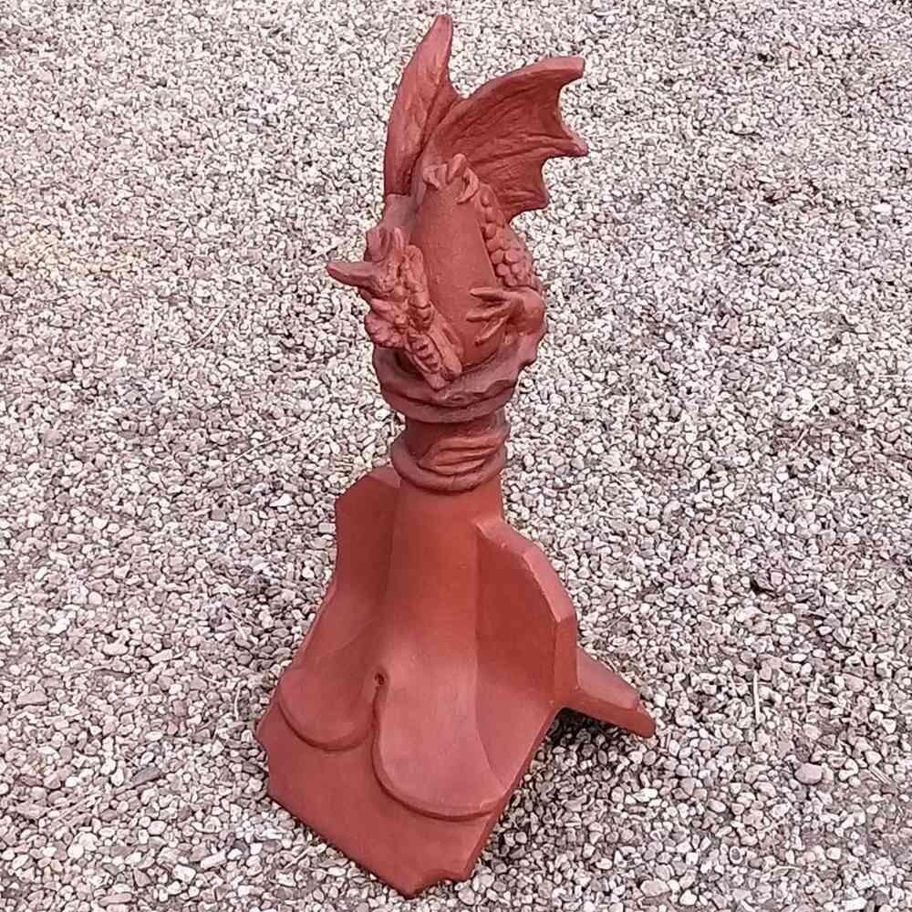 Gable end sabre dragon roof finial