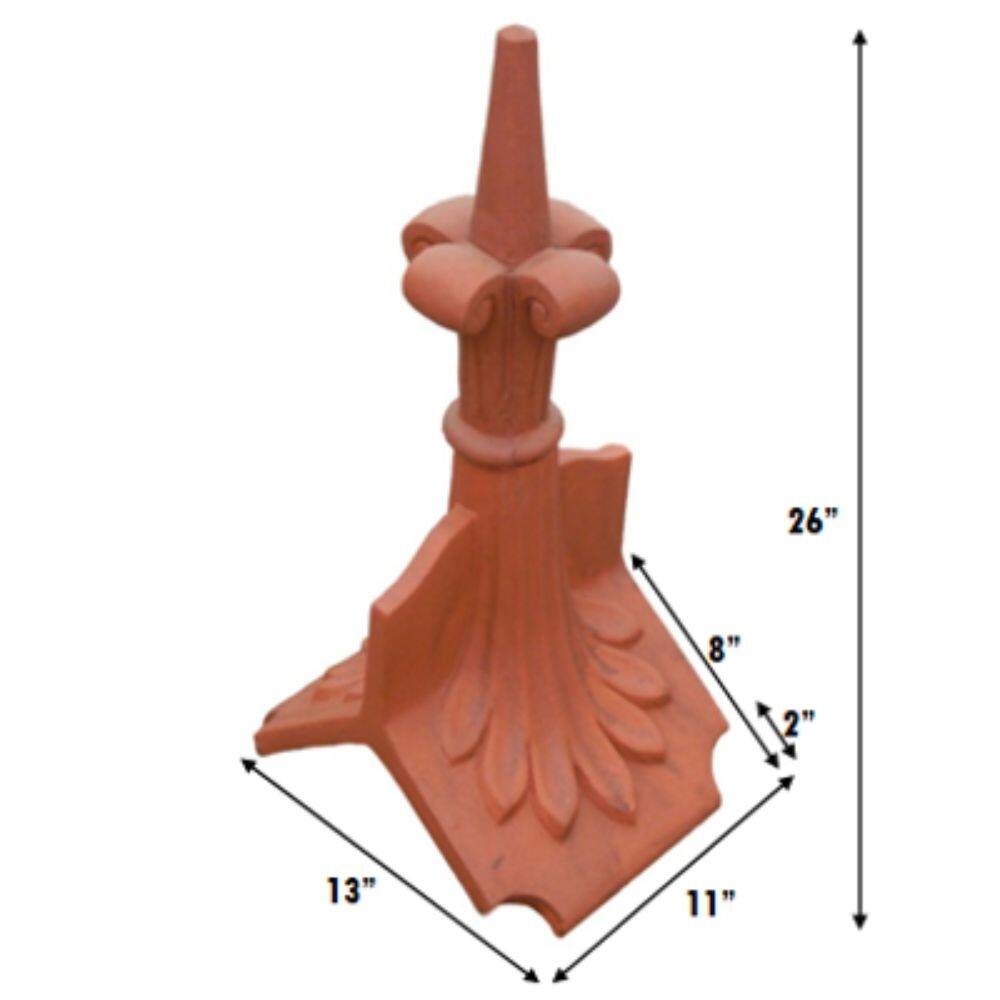 Column fleur de lis ridge finial (IN STOCK)