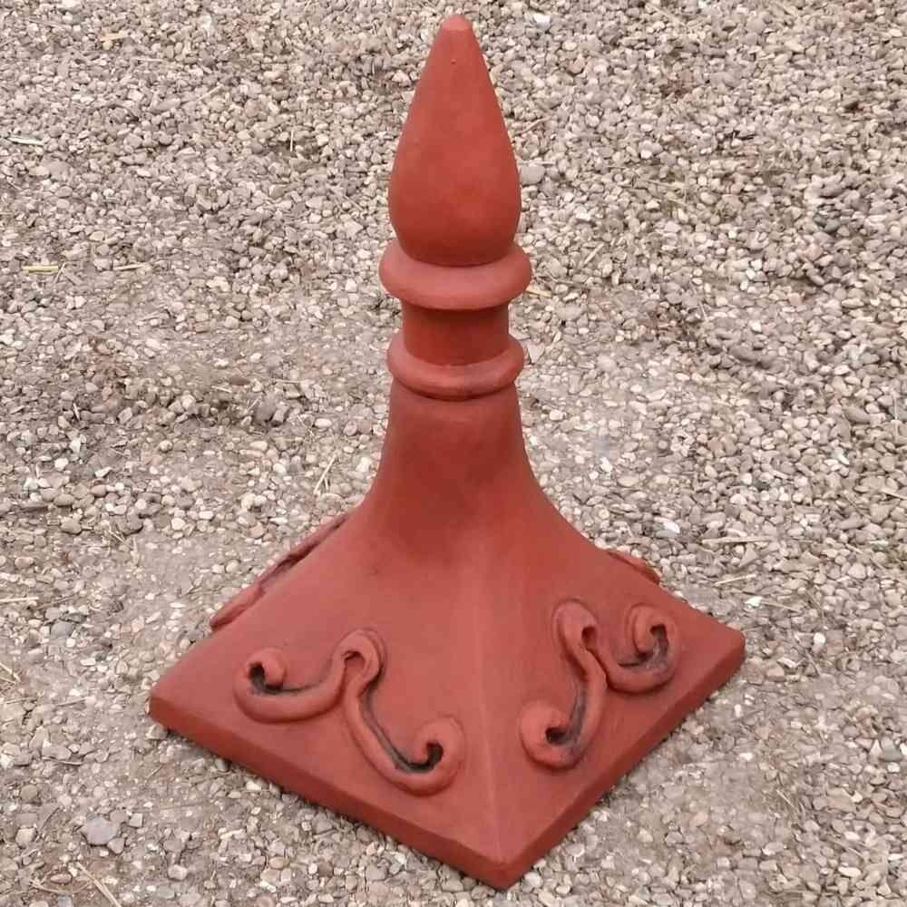 Square spike spire finial