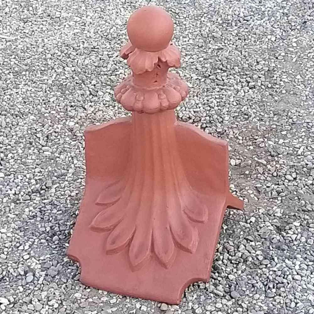 Column small fleur ball finial