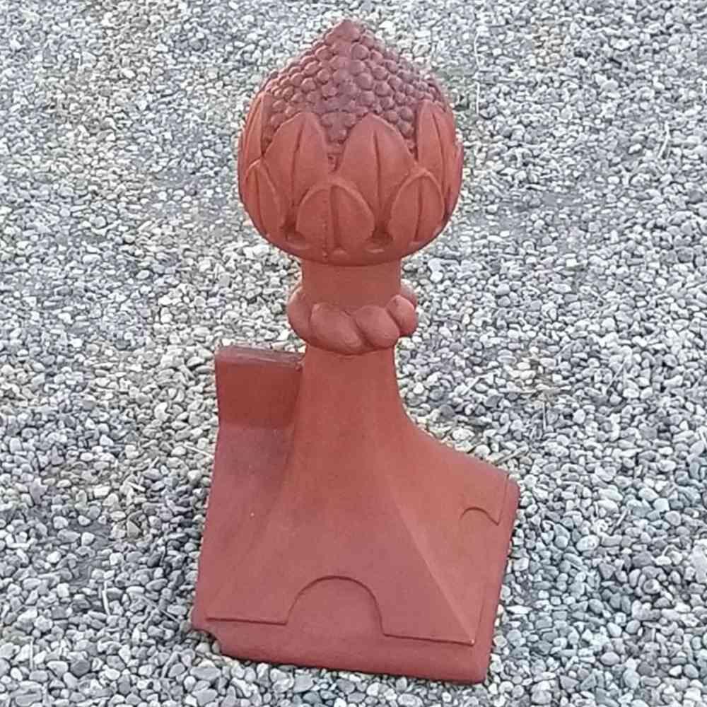 RD omega block end grape ridge finial