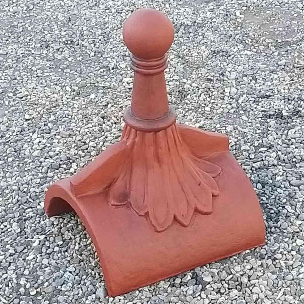 Half round small ball top finial