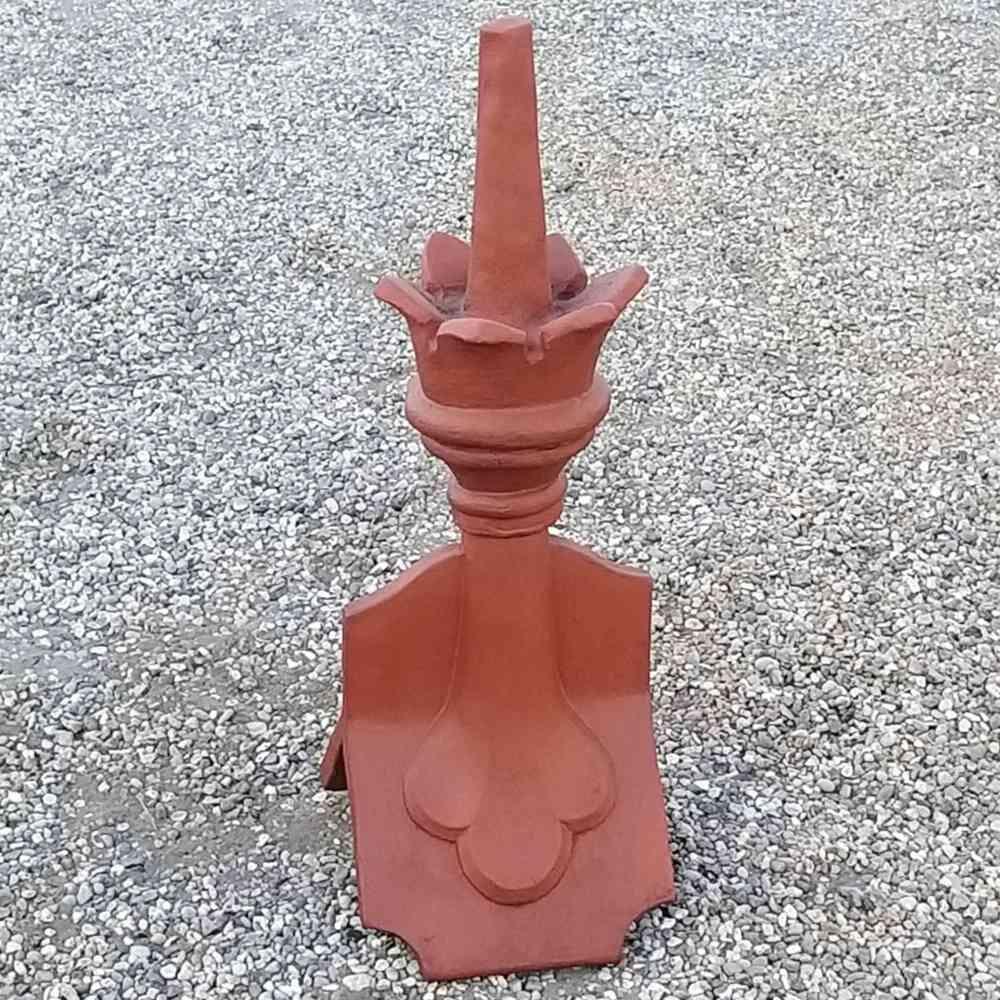 Gable end angled crown roof finial