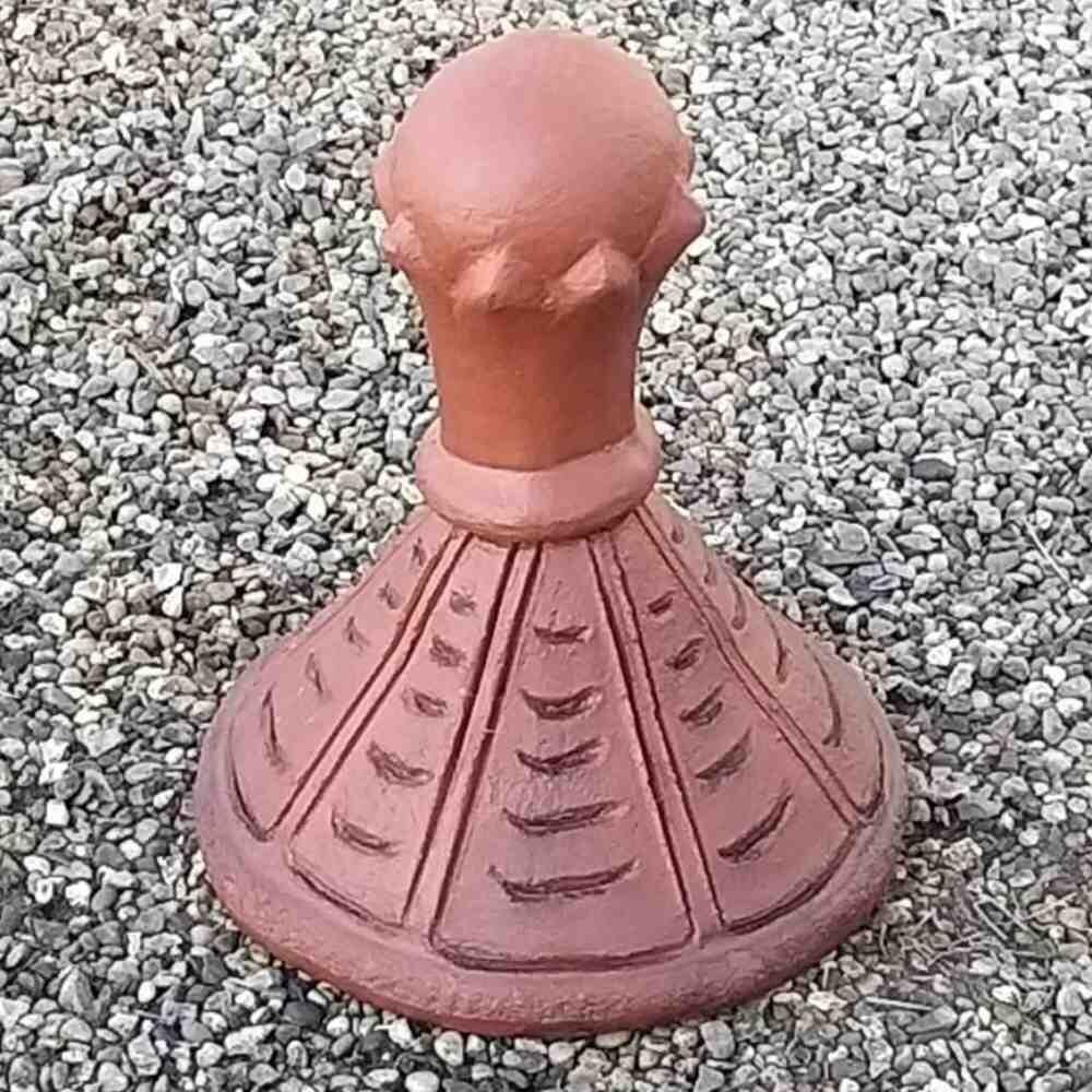 Round old ball ridge finial