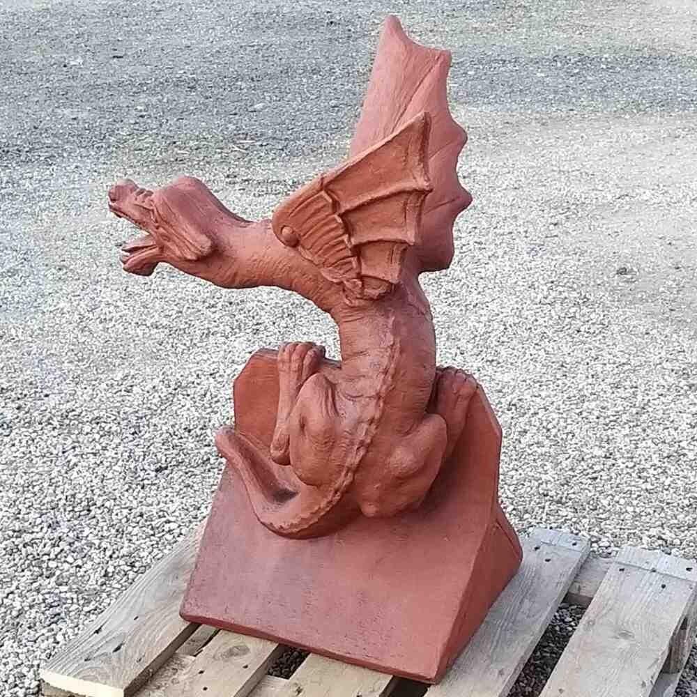 Roof wyvern gate pier