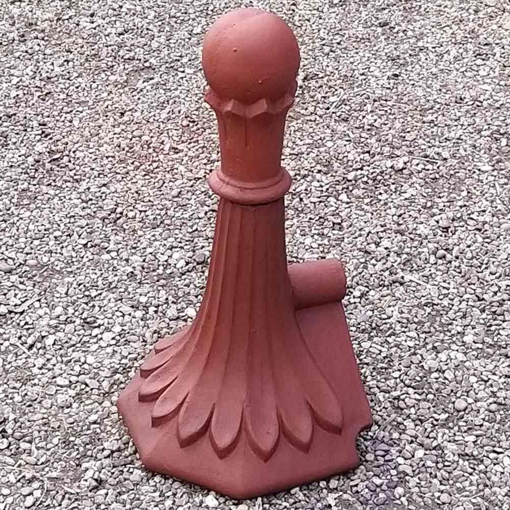 Ball top multi sided roof finial