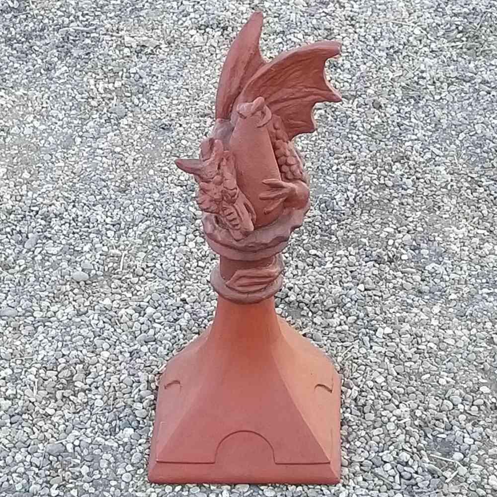 RD omega block end sabre dragon ridge finial