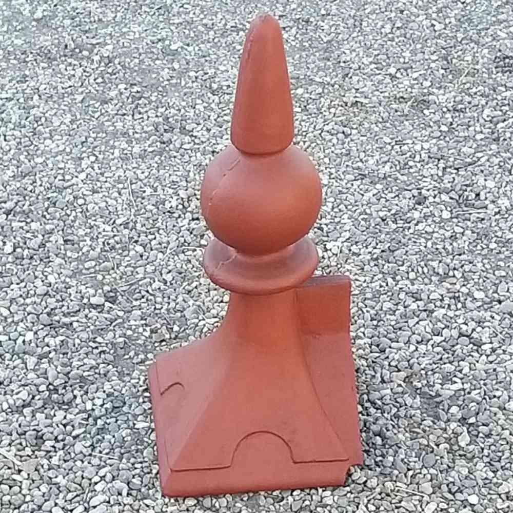 RD omega block end spike ball finial