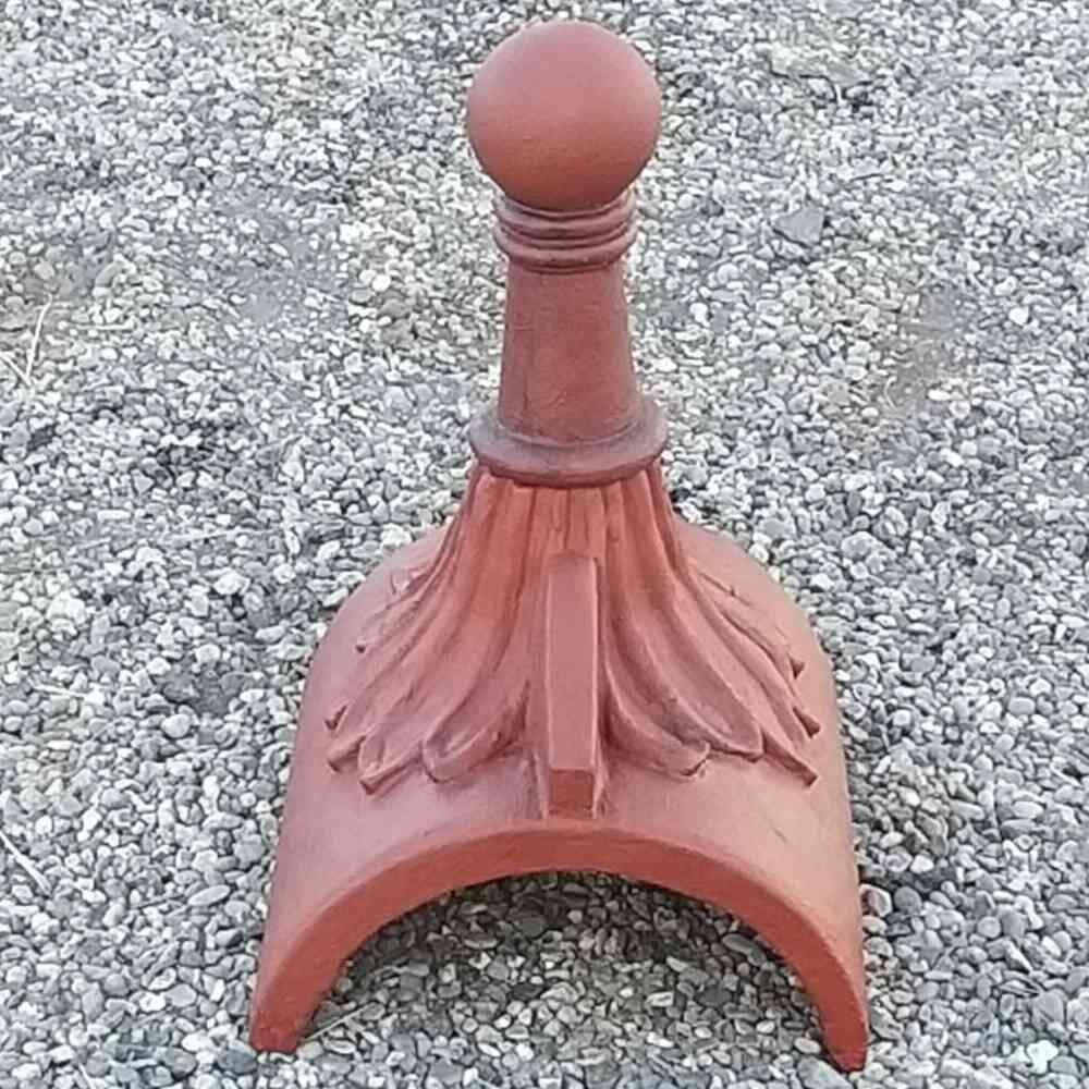 Half round small ball top finial