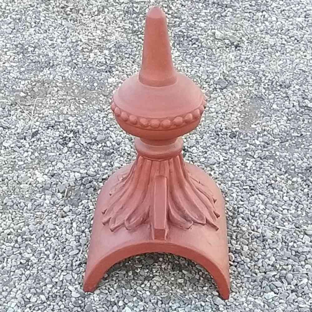 Half round topper roof finial