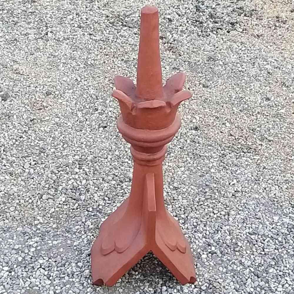 Gable end angled crown roof finial