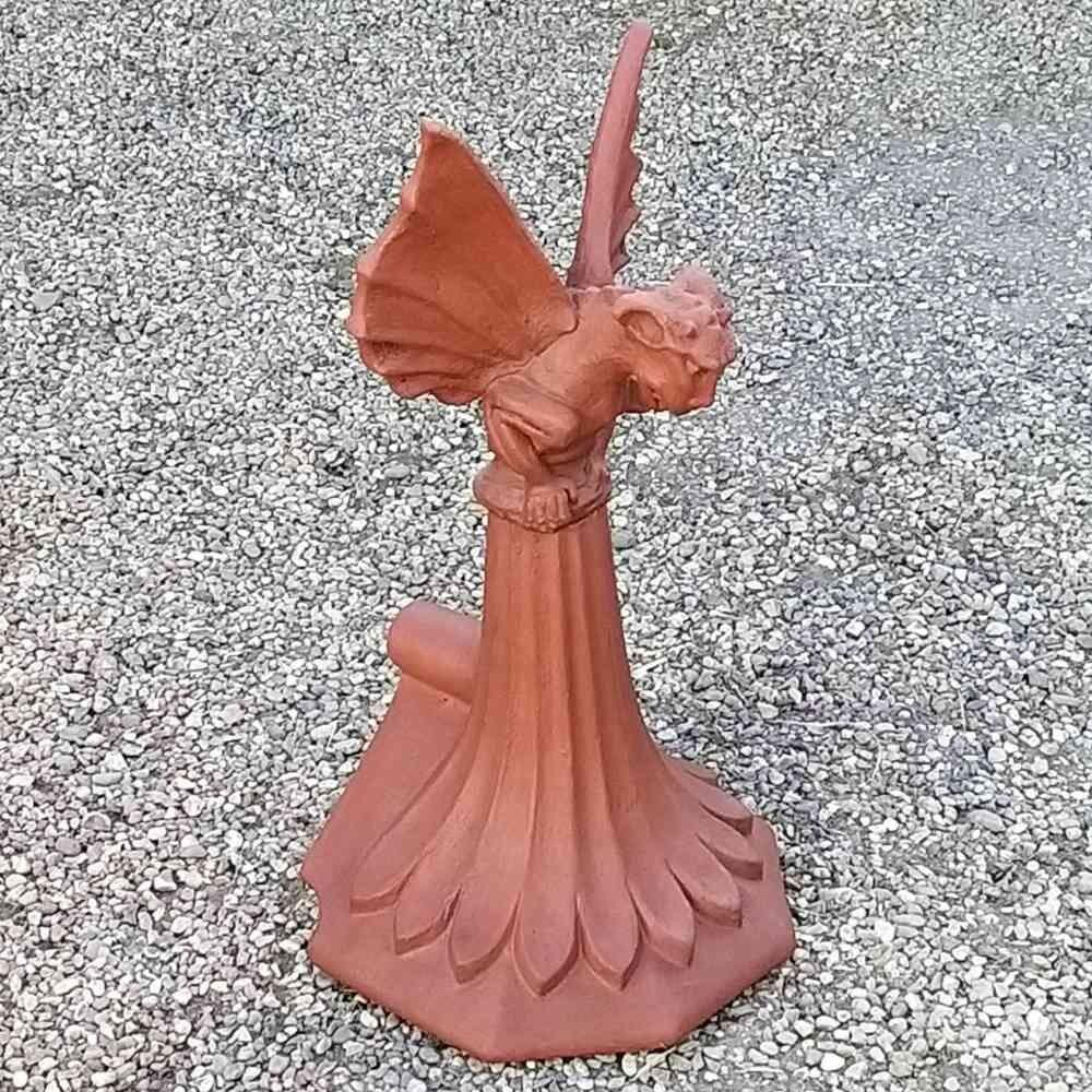Winged gargoyle multi sided roof finial