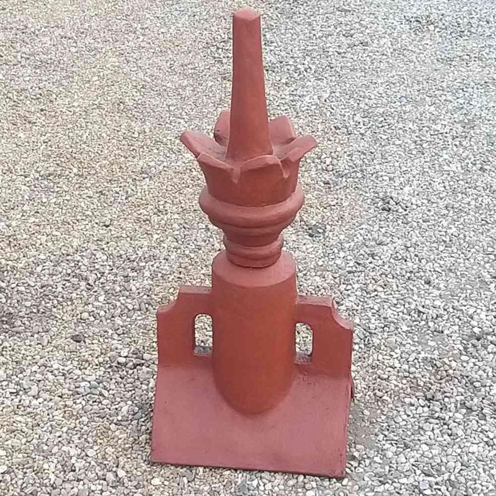 Double arch crown roof finial