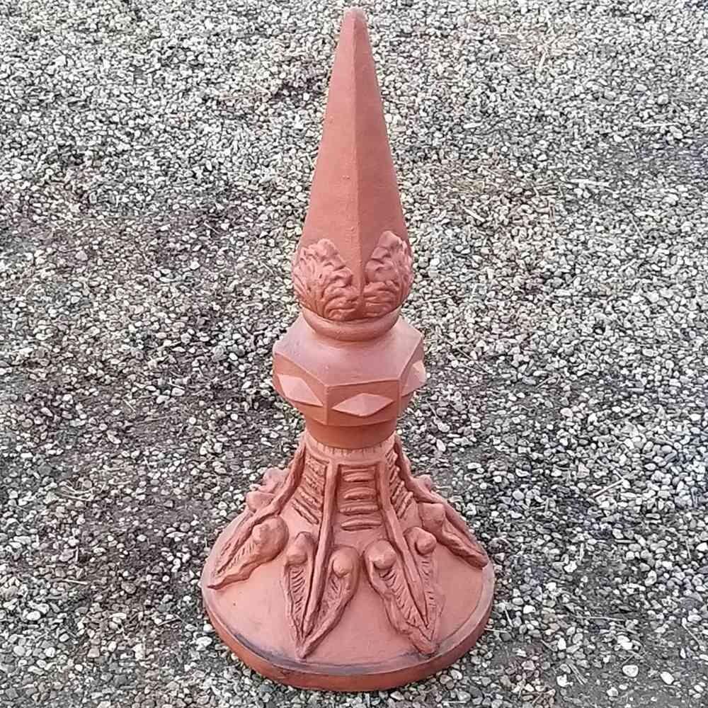 Large round hex spire finial