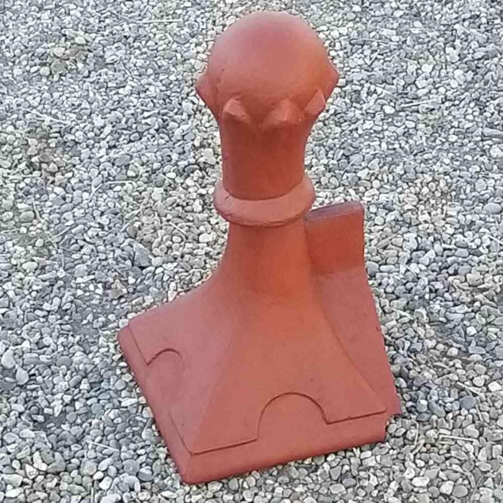 RD omega block end old ball ridge finial