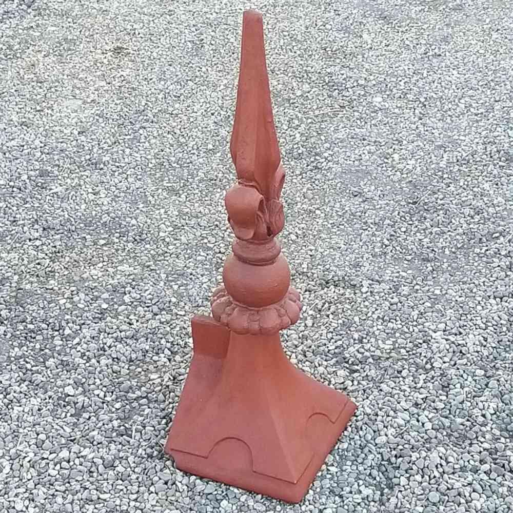 RD omega block end spire ridge finial