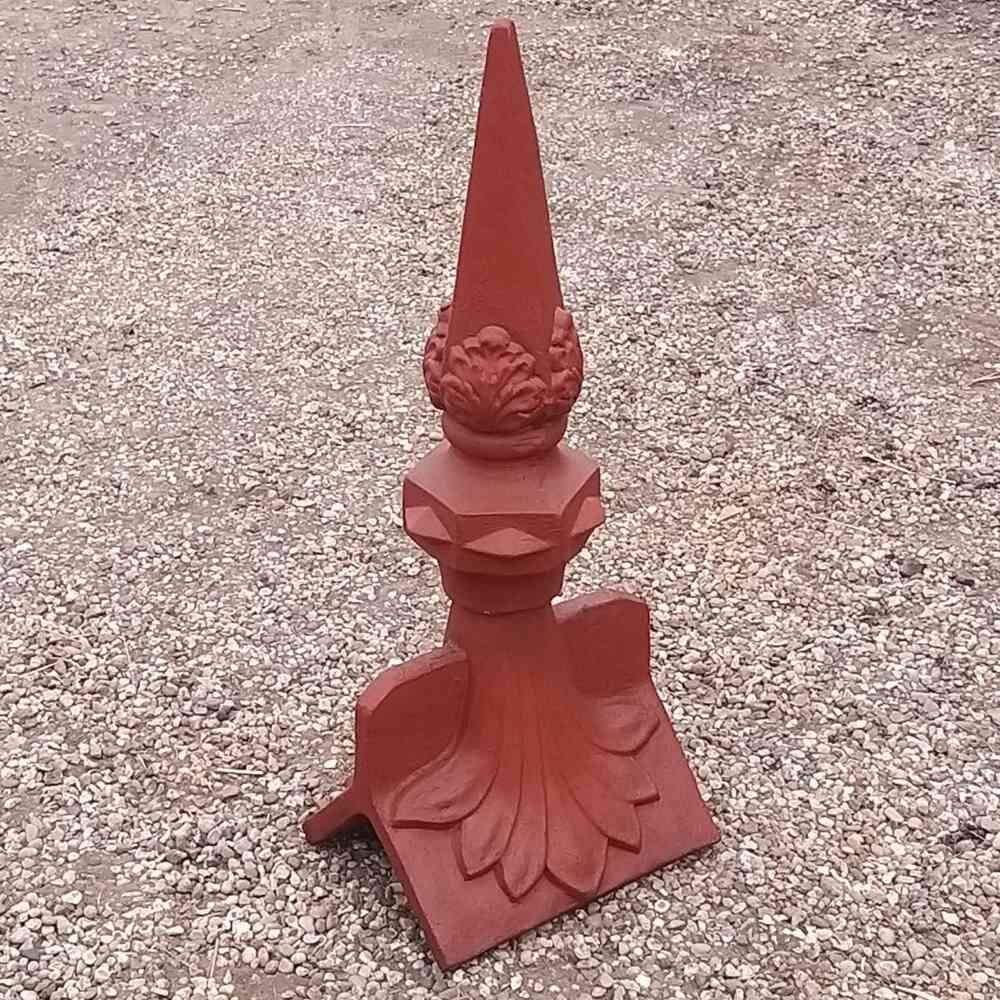 Seven leaf hex spire finial