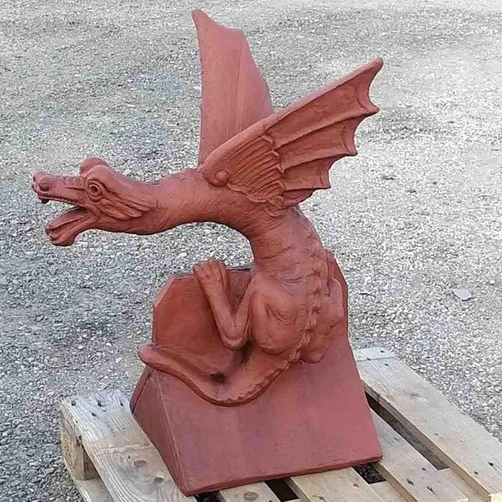 Roof wyvern gate pier