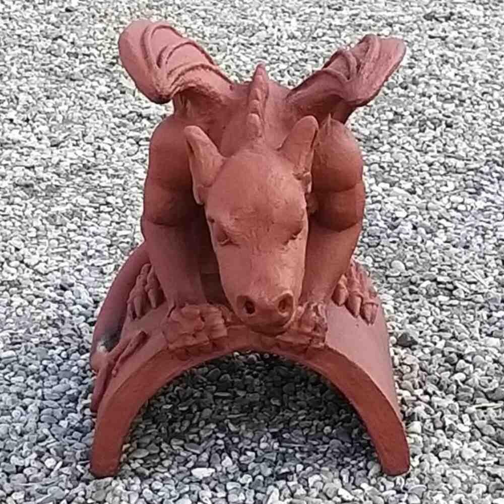 Dragon roof tile finial