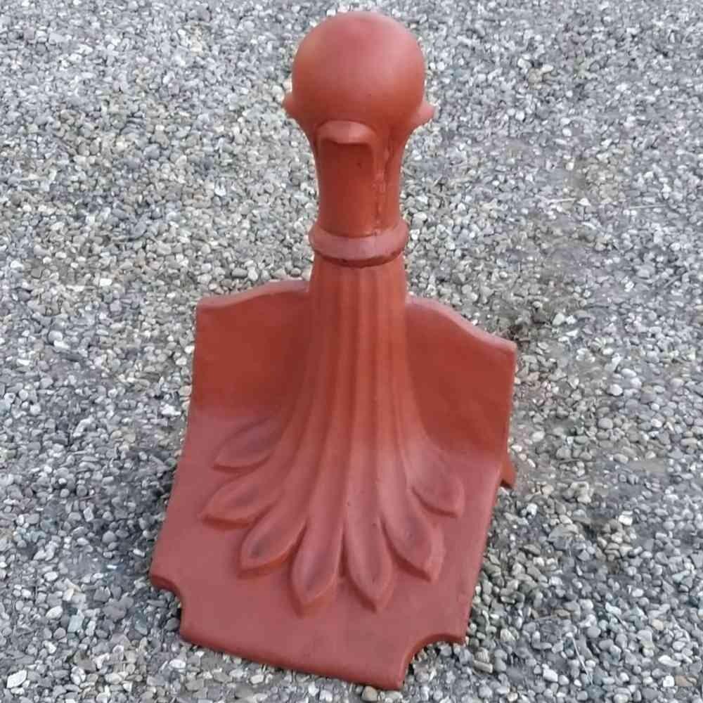 Column ball 4 leaf roof finial
