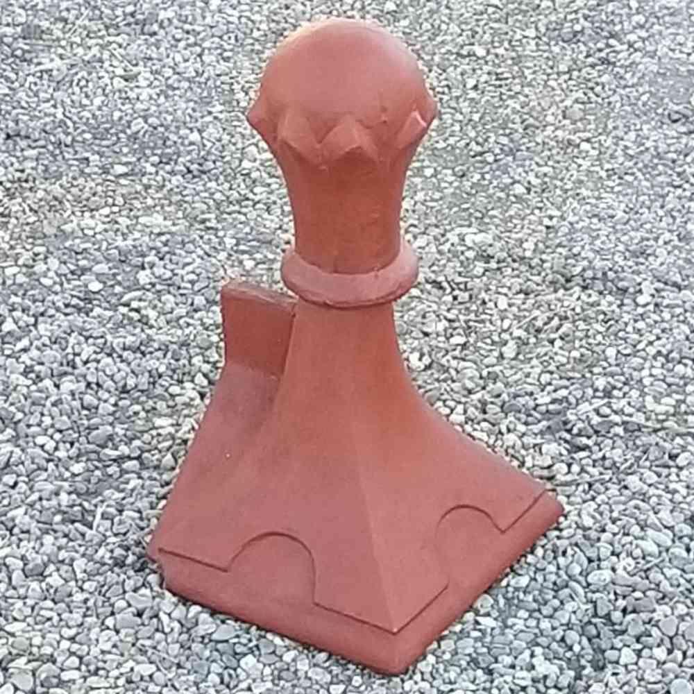 RD omega block end old ball ridge finial