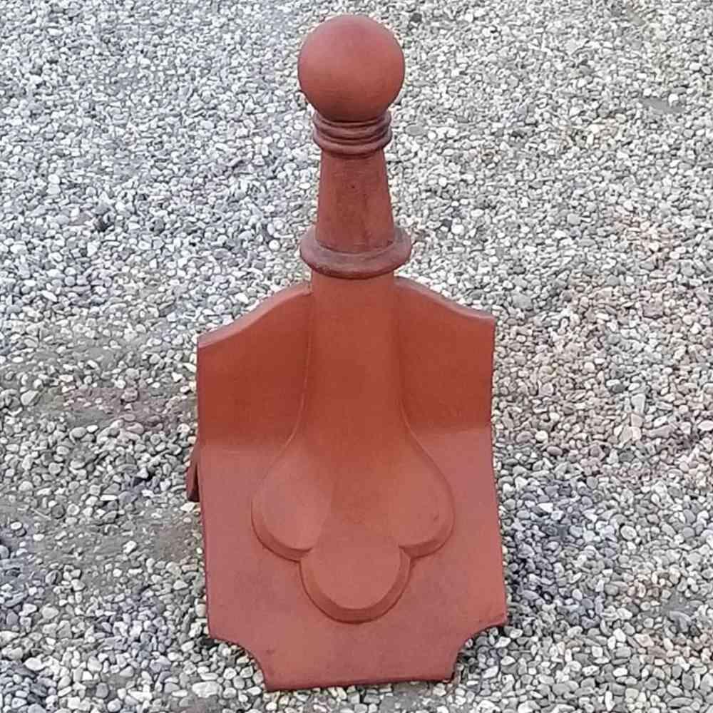Gable end angled small ball top finial