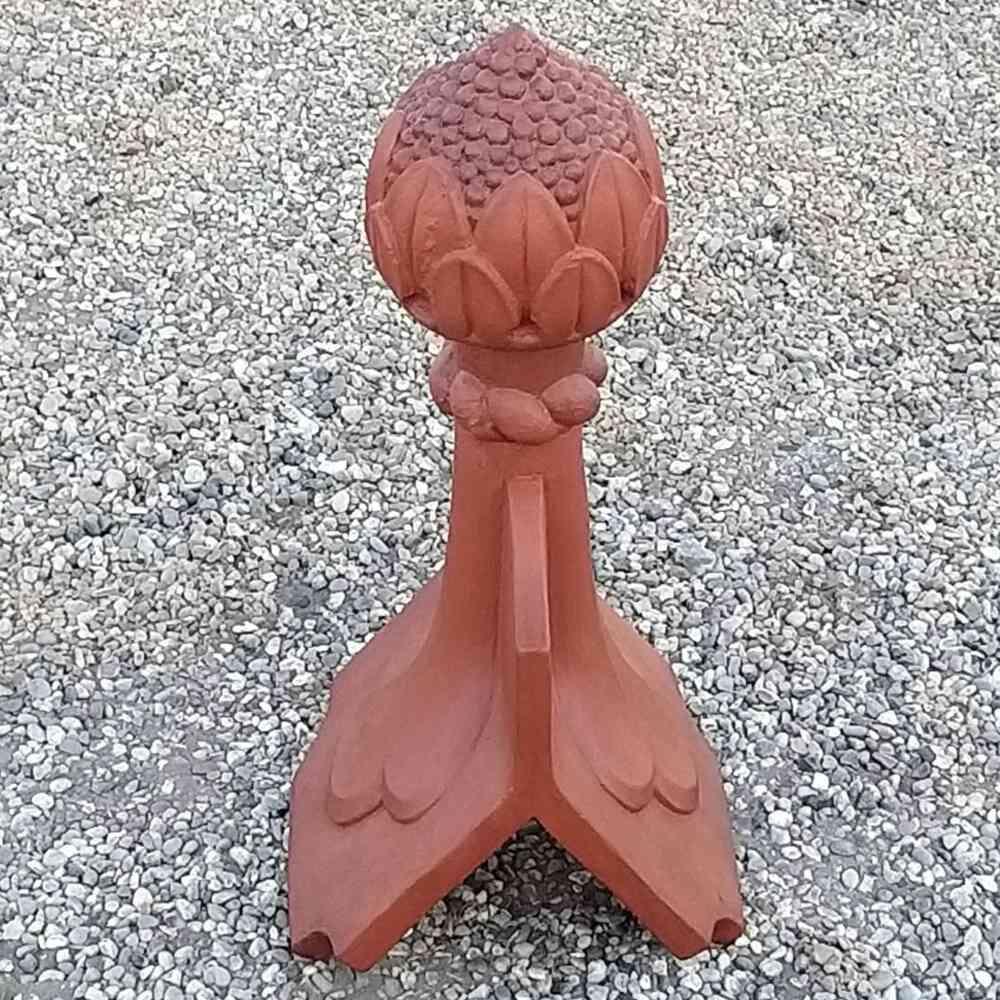 Gable end angled grape roof finial