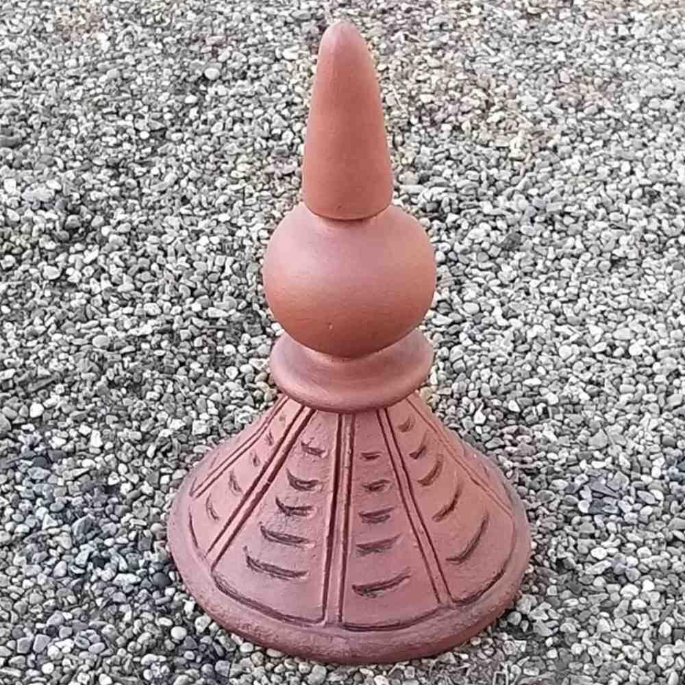 Round spike ball ornate roof finial