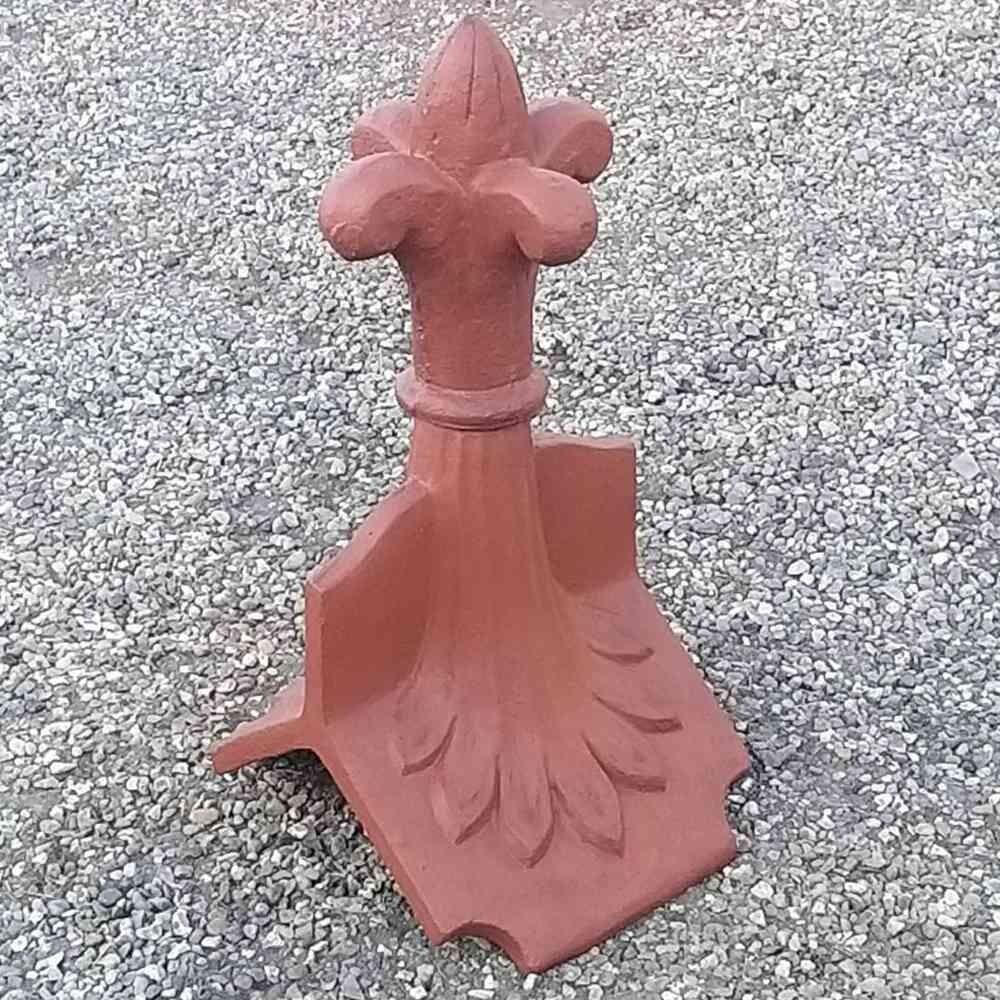 Column old fleur ridge finial