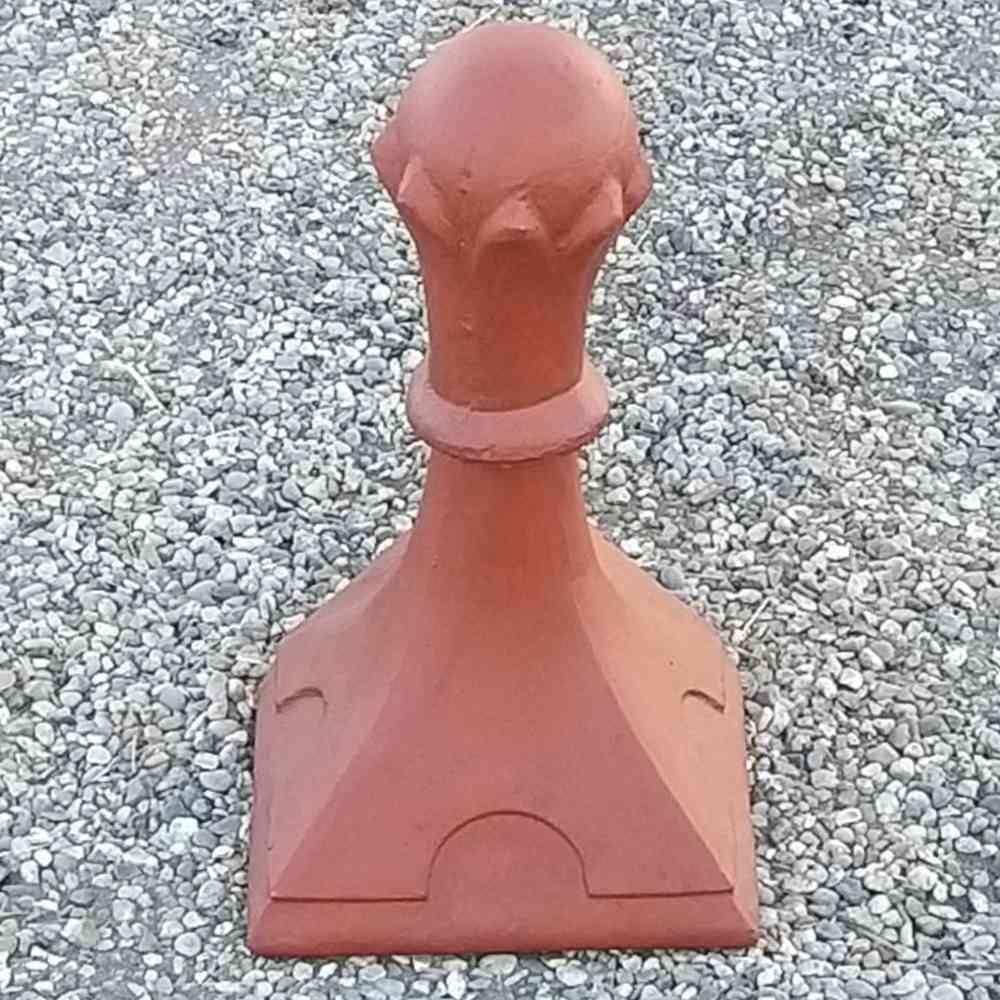 RD omega block end old ball ridge finial