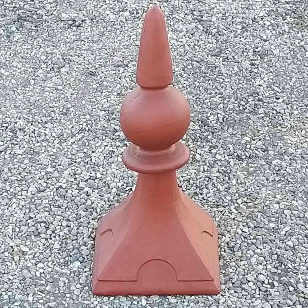 RD omega block end spike ball finial