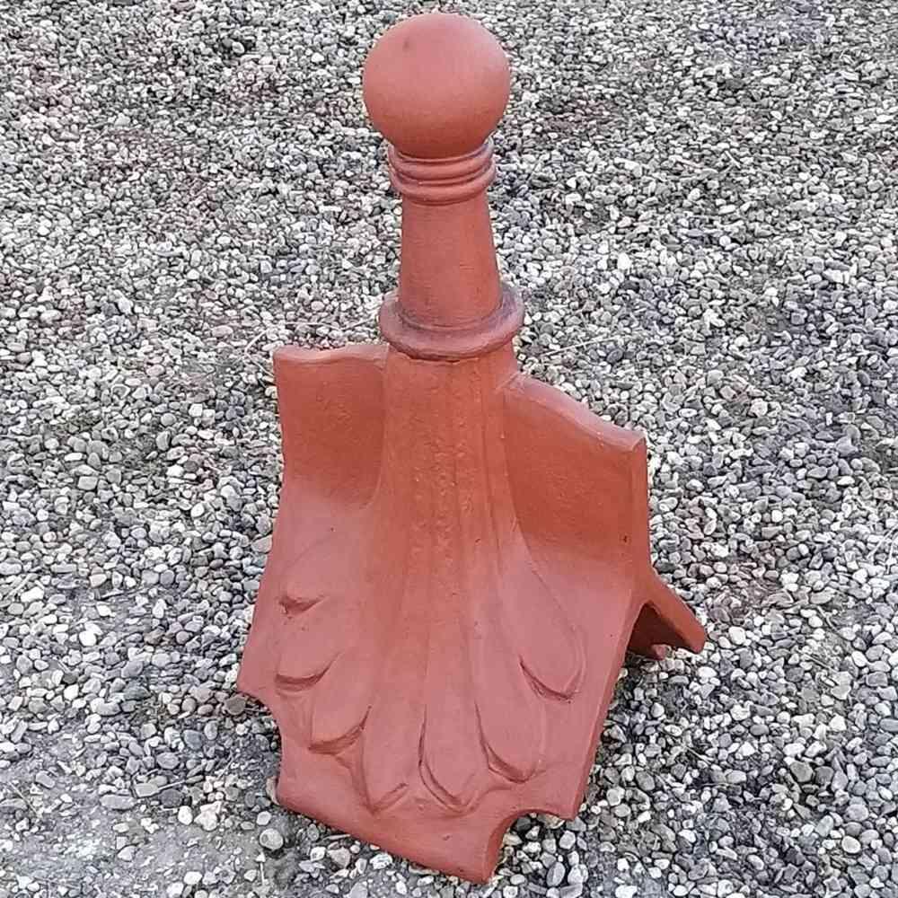 Column small ball top ridge finial