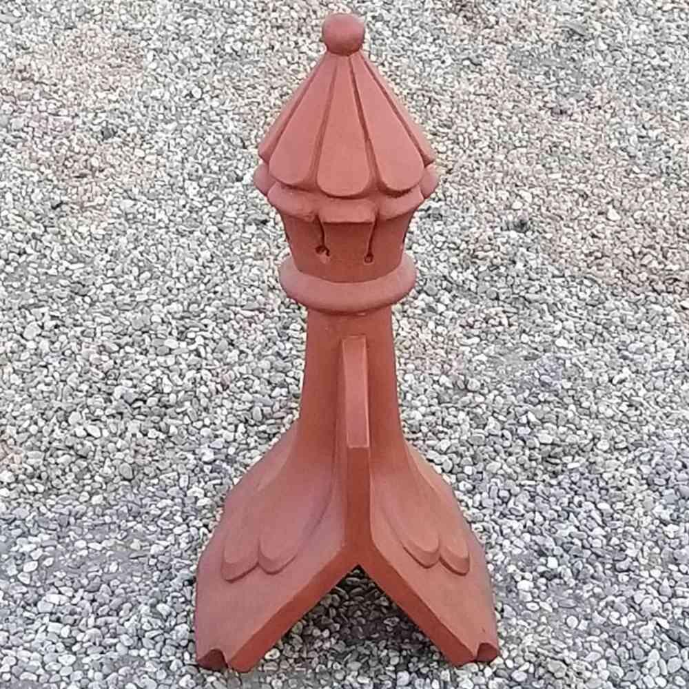 Gable end angled carousel roof finial