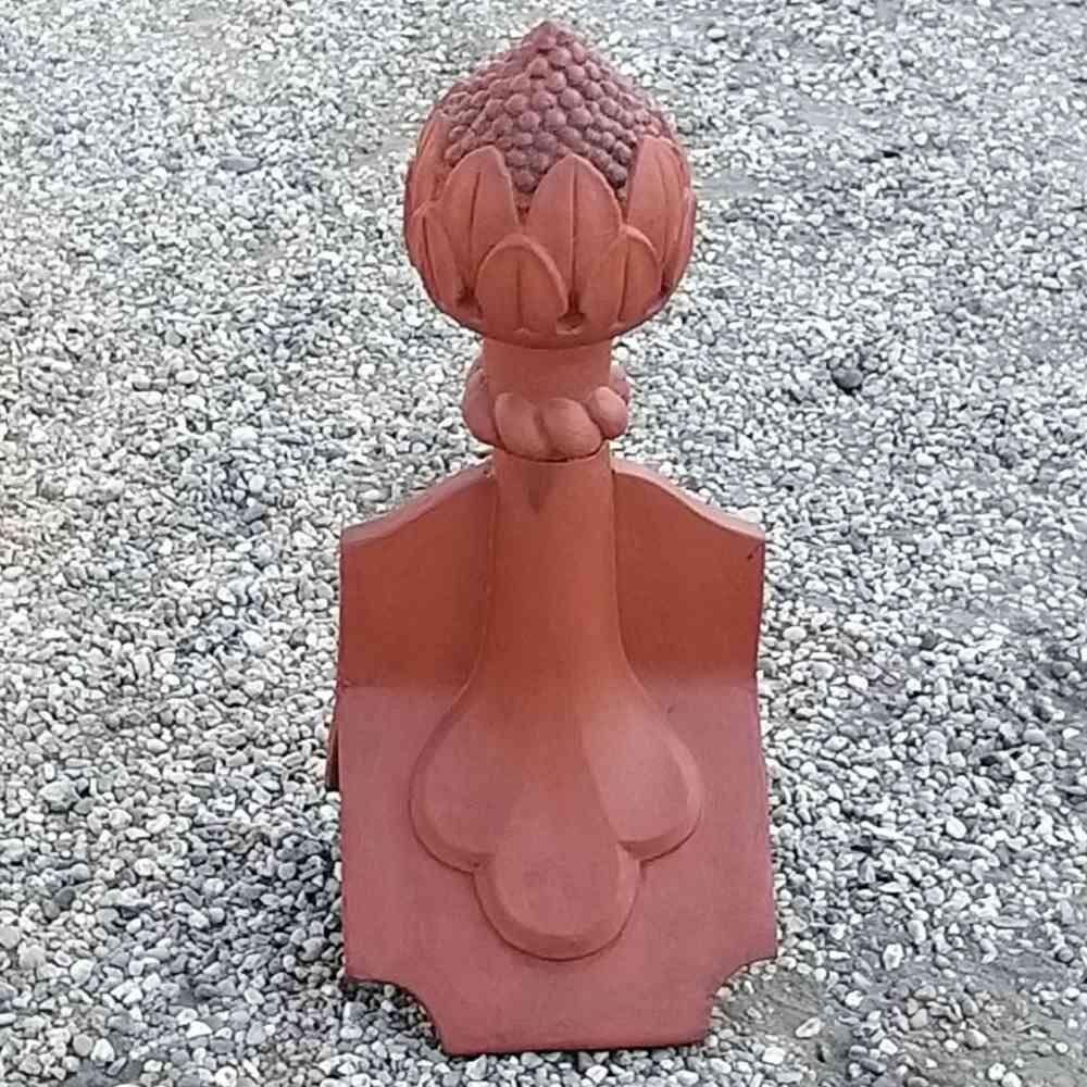 Gable end angled grape roof finial