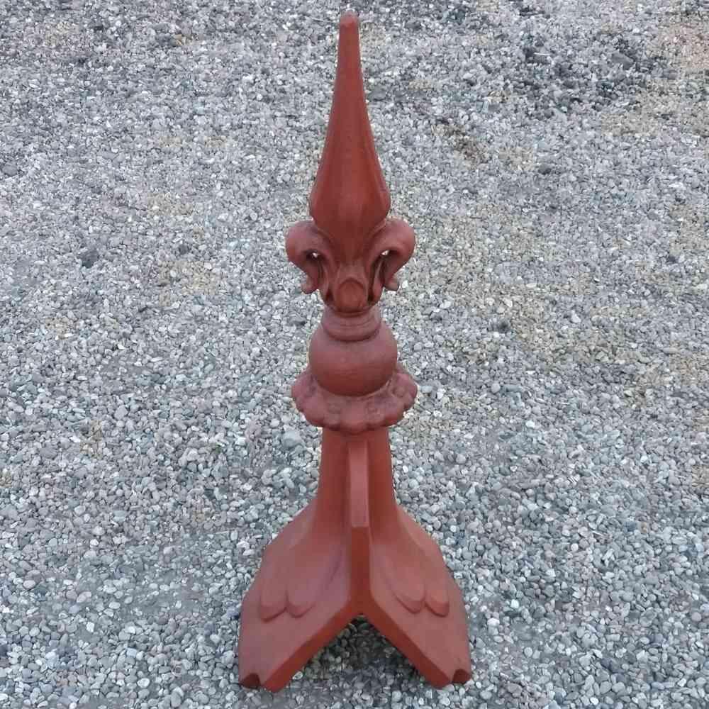 Gable end angled spire roof finial