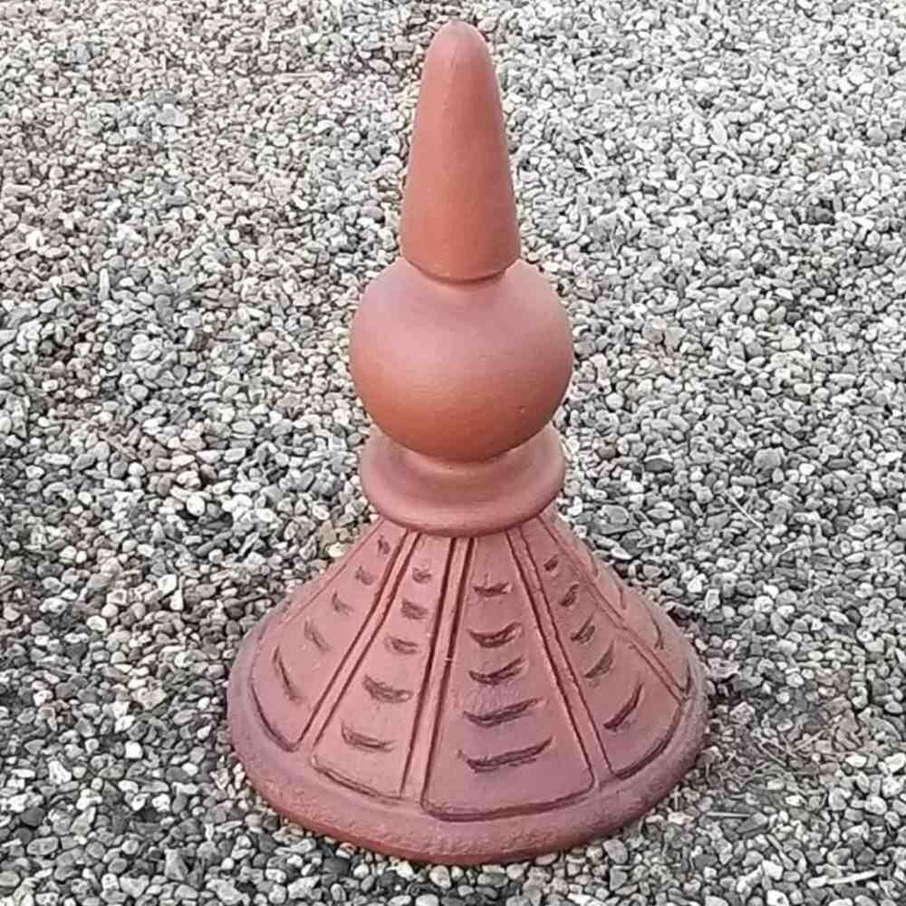 Round spike ball ornate roof finial