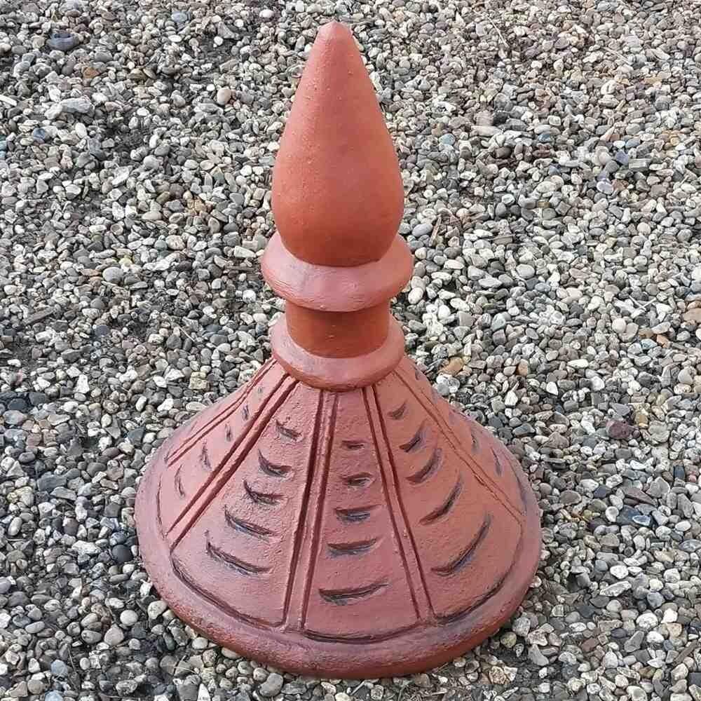 Round spike roof finial