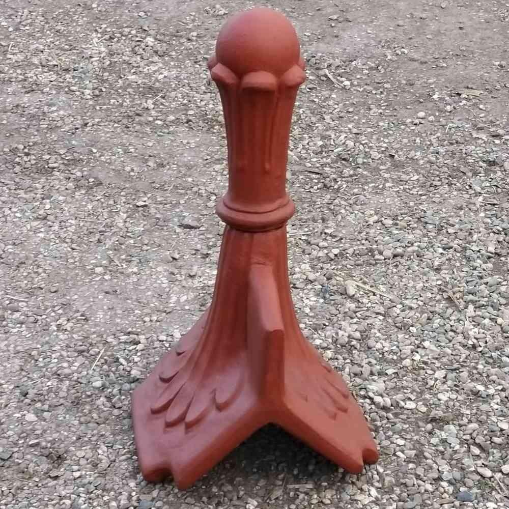 Column 6 leaf ball roof finial