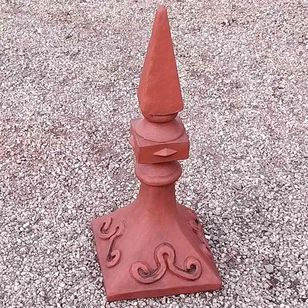 Square square spire finial