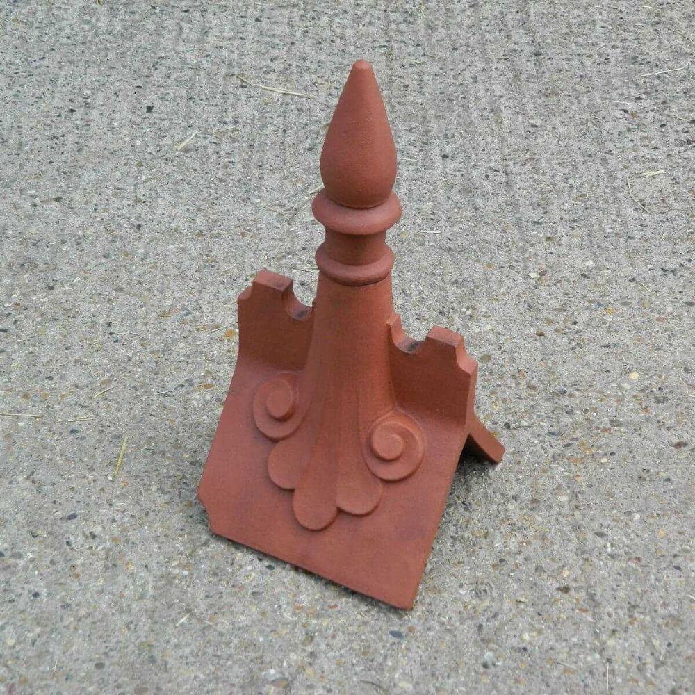 Spike roof finials and stylish ridge tiles for roofs