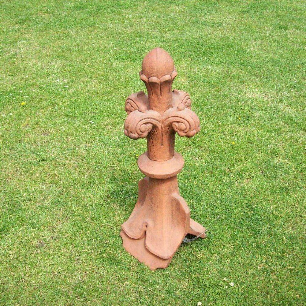 Tall roof finials and stylish ridge tiles for roofs