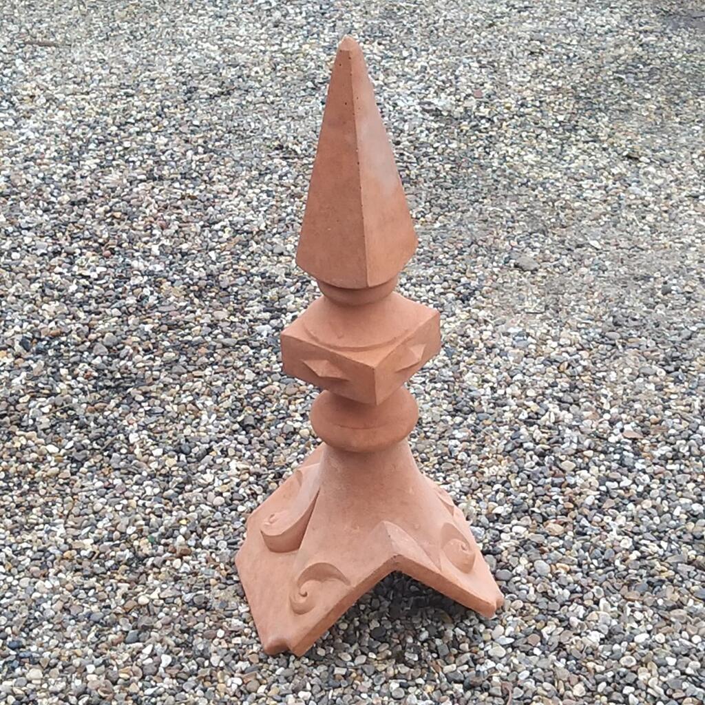 Restoration roof finials and decorative ridge tiles for roofs