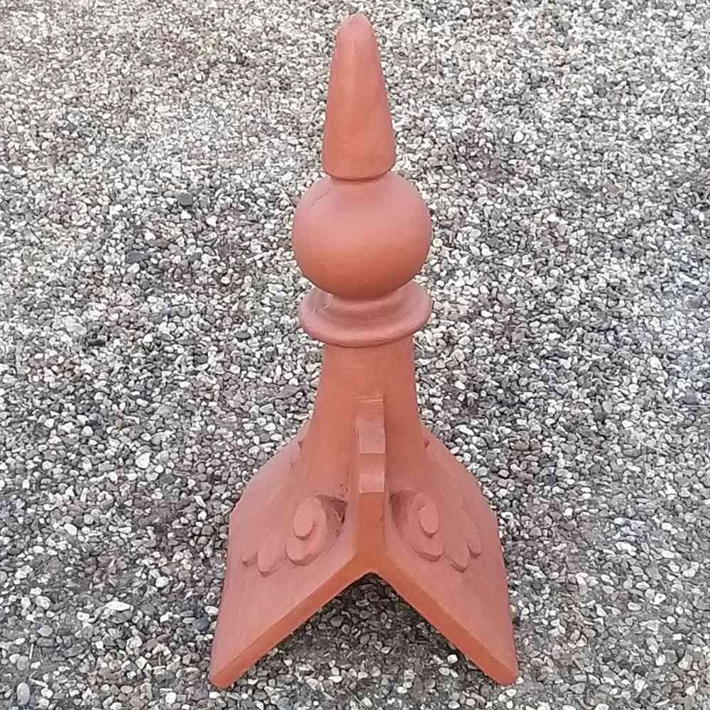 Castle scrolled spike ball finial