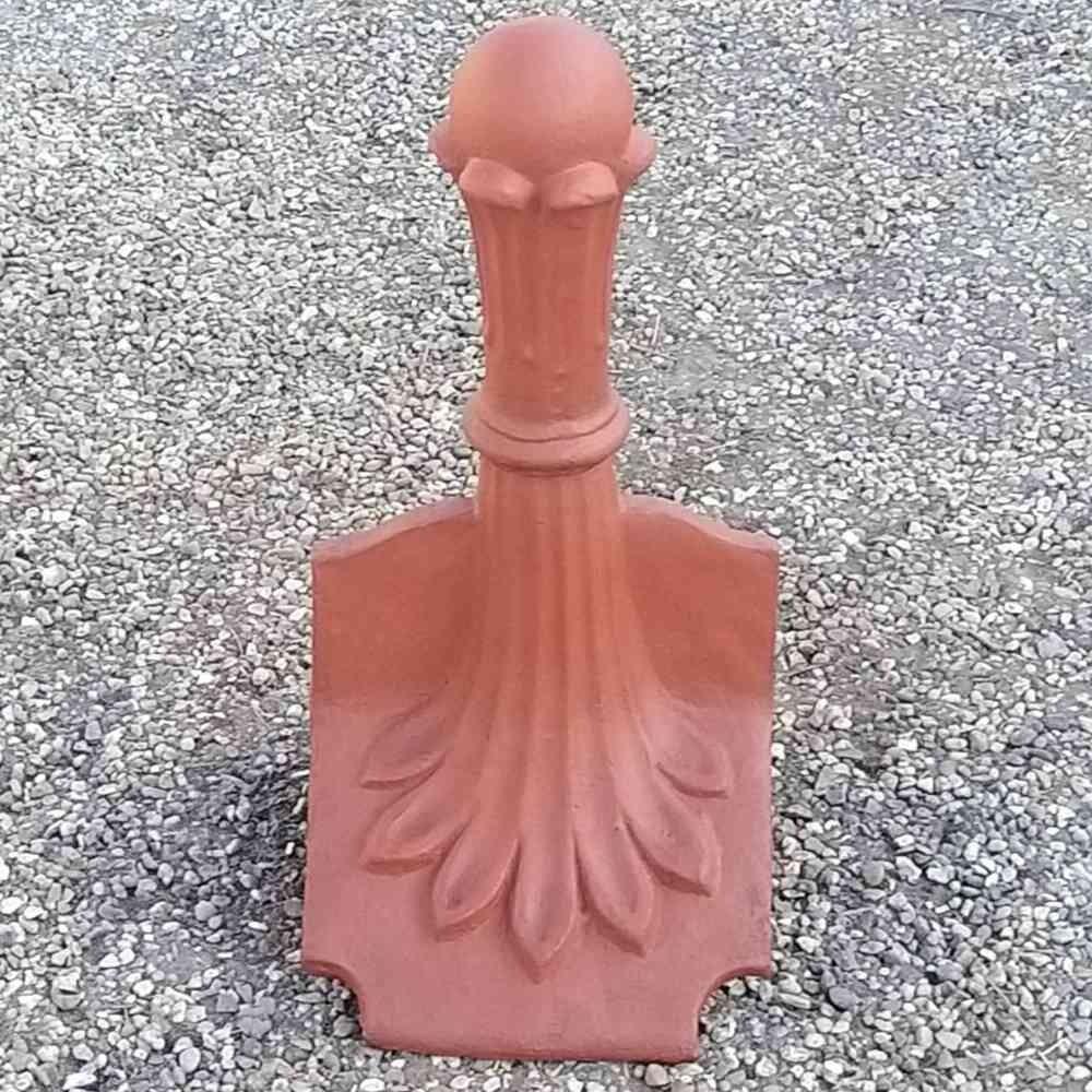 Column 6 leaf ball finial