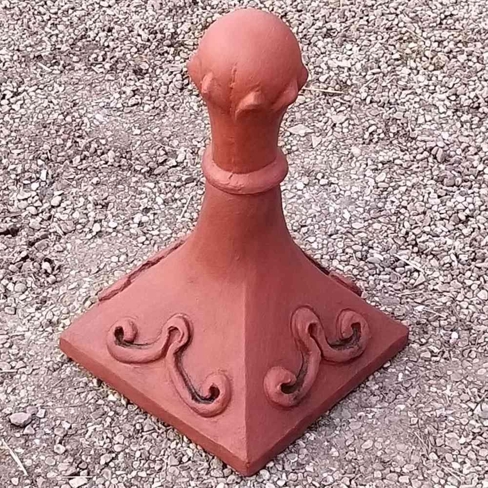 Square old ball roof finial