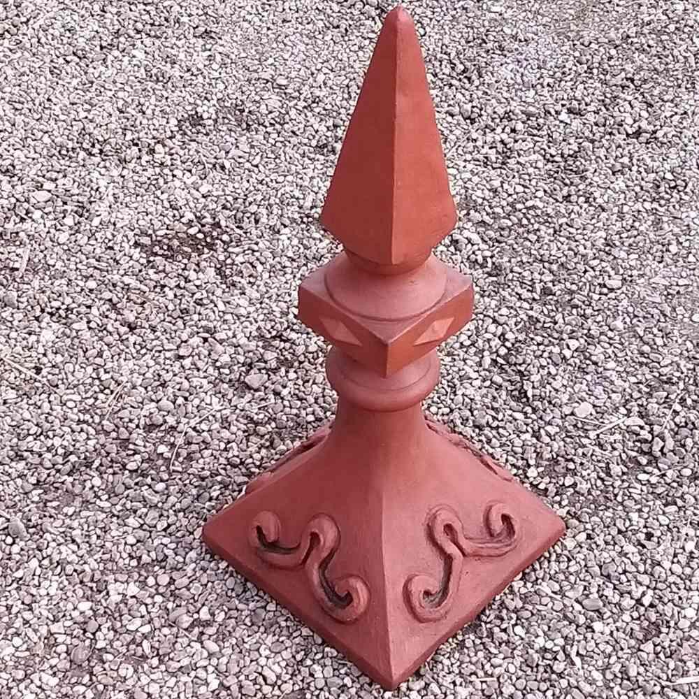 Square square spire finial