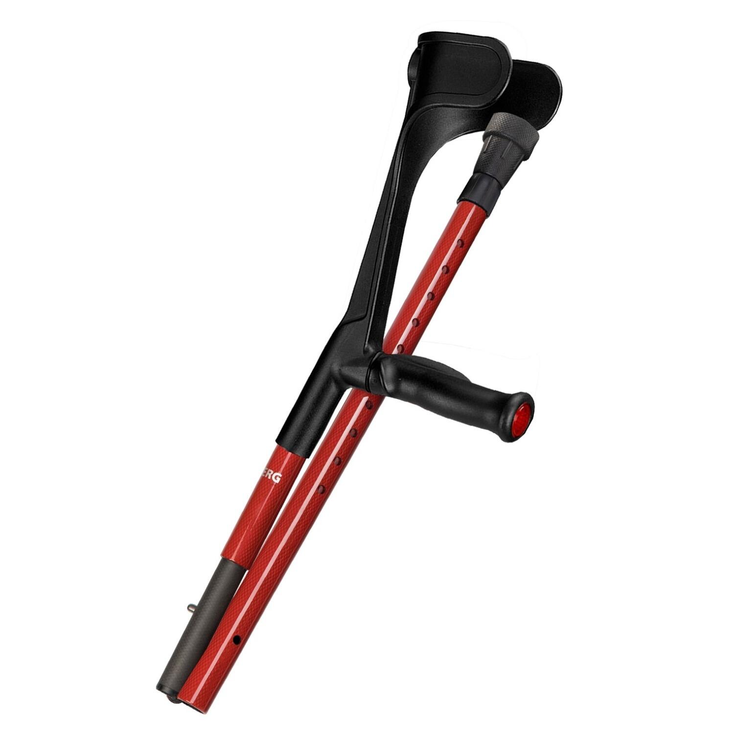 Ossenberg Premium Carbon Fibre Folding Comfort Grip Crutches | VAT ...