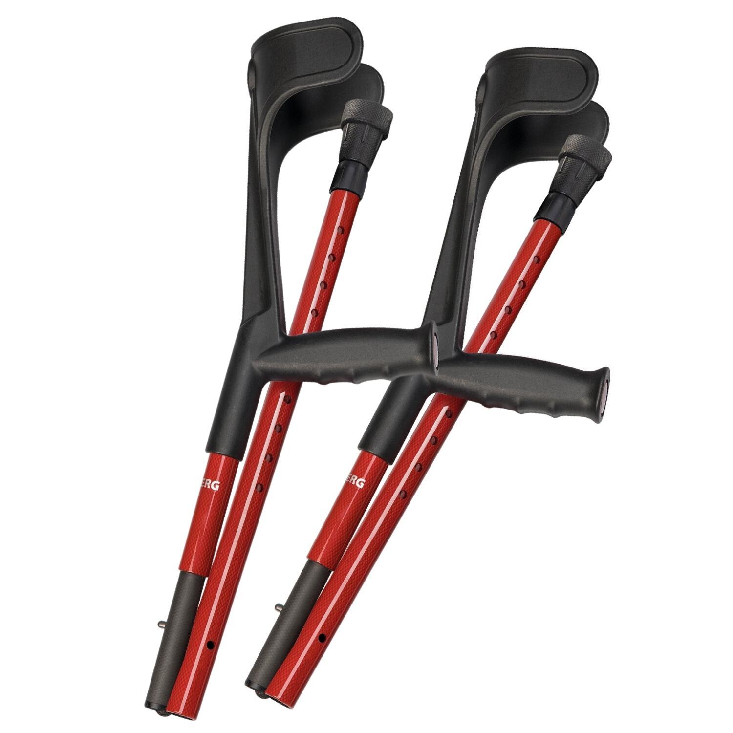 Ossenberg Premium Carbon Fibre Folding Soft Grip Crutches | VAT ...