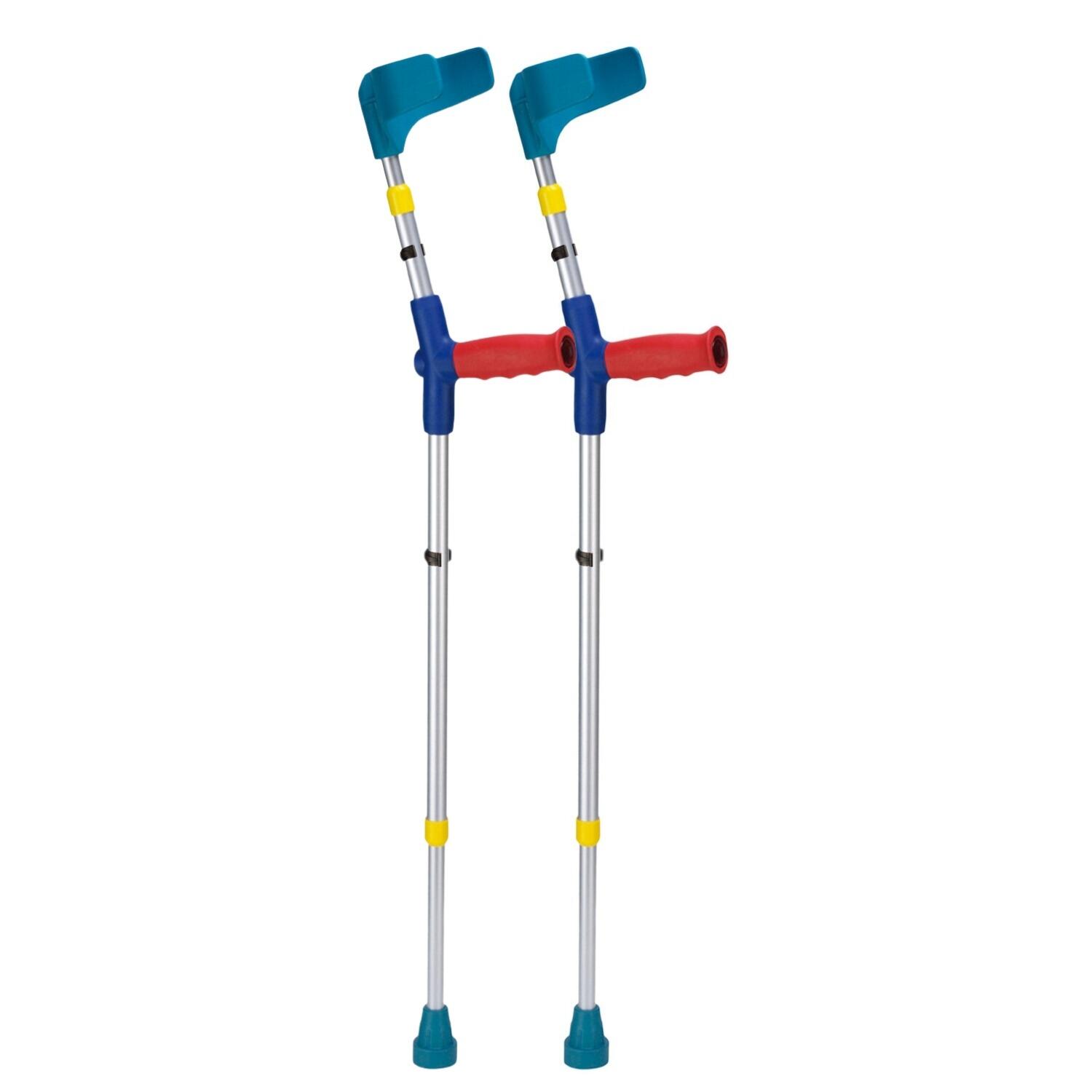 Ossenberg Soft Grip Double Adjustable Junior Crutches | VAT Eligible ...