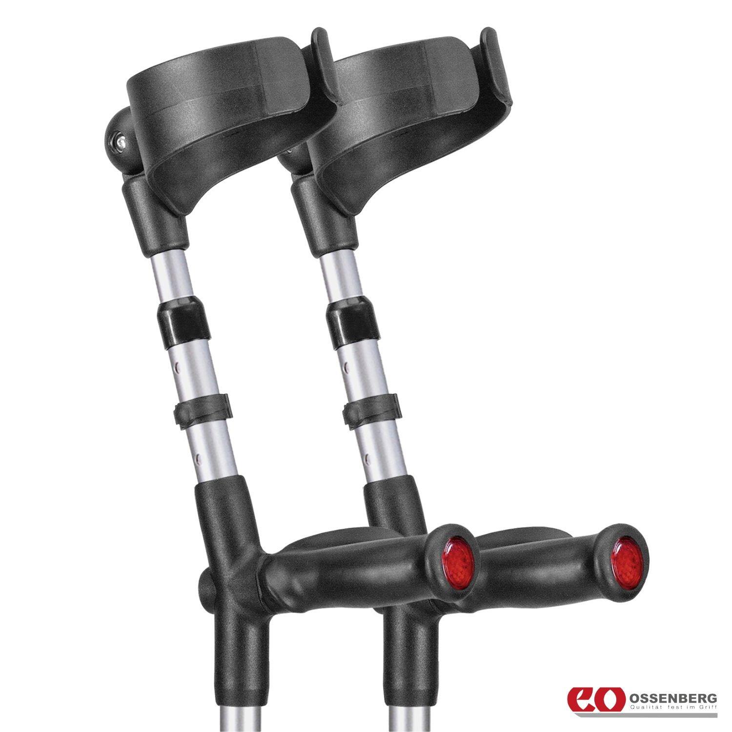 Ossenberg BIG XL Comfort Grip Closed Cuff Double Adjustable Crutches ...